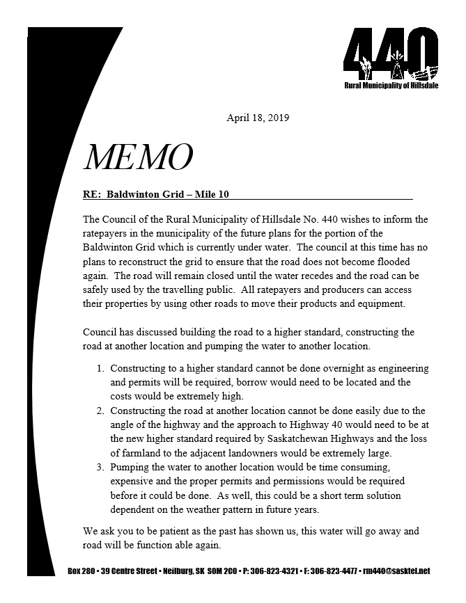 RM of Hillsdale #440 - Saskatchewan, Canada